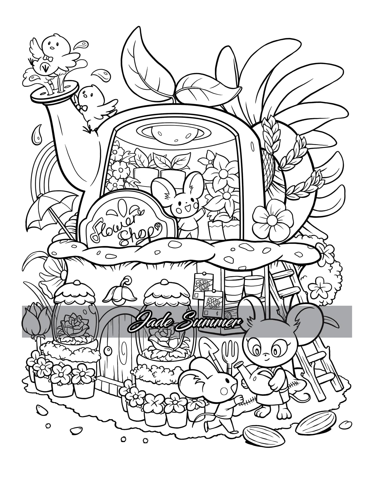Snapklik.com : Kawaii Town: Coloring Book