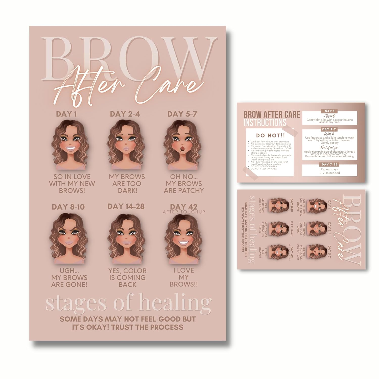 Amazon.com : Cute Modern Nuetral Tone Powder Brow Microblading ...