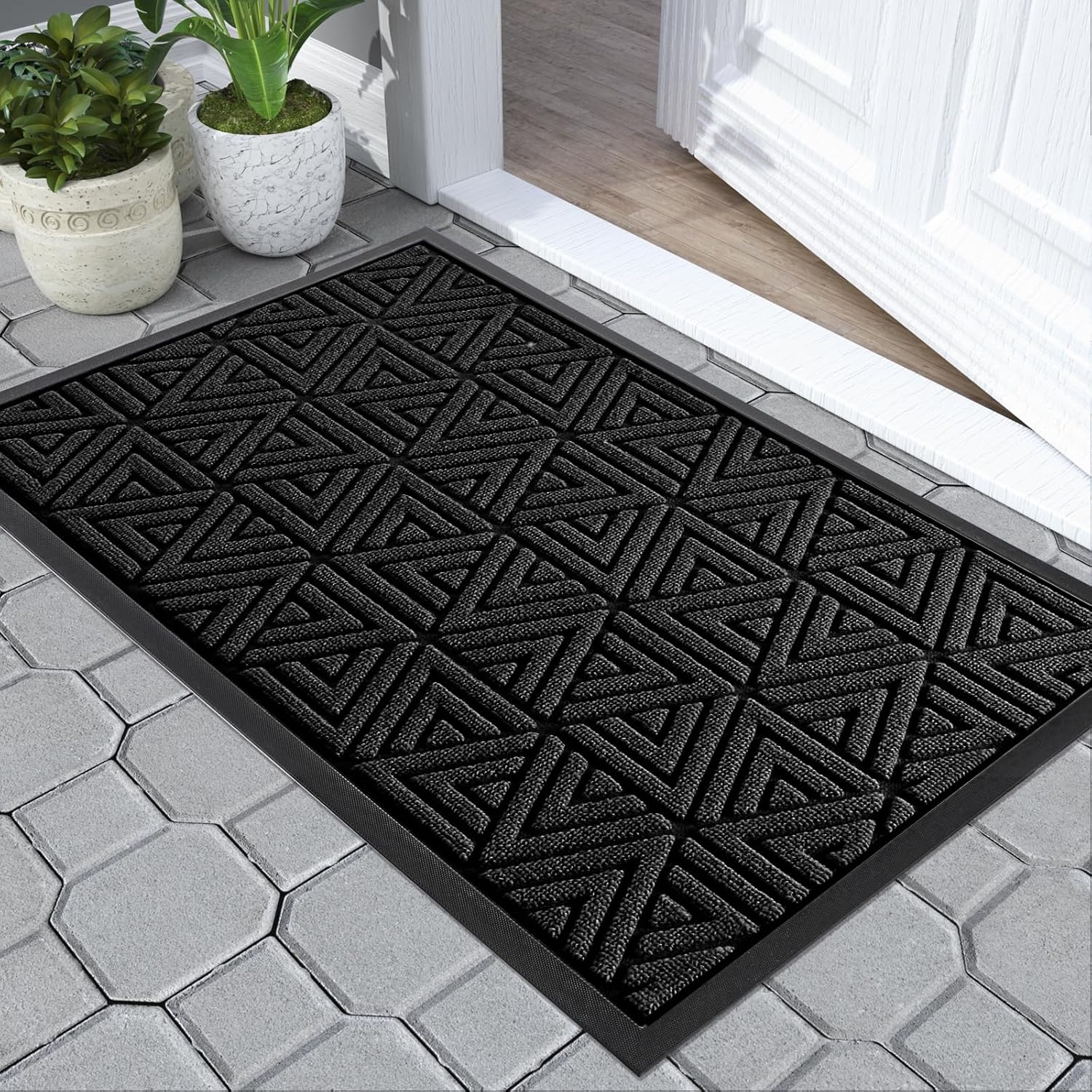 Yimobra Durable Front Entrance Door Mat, Heavy Duty Outdoor Indoor ...