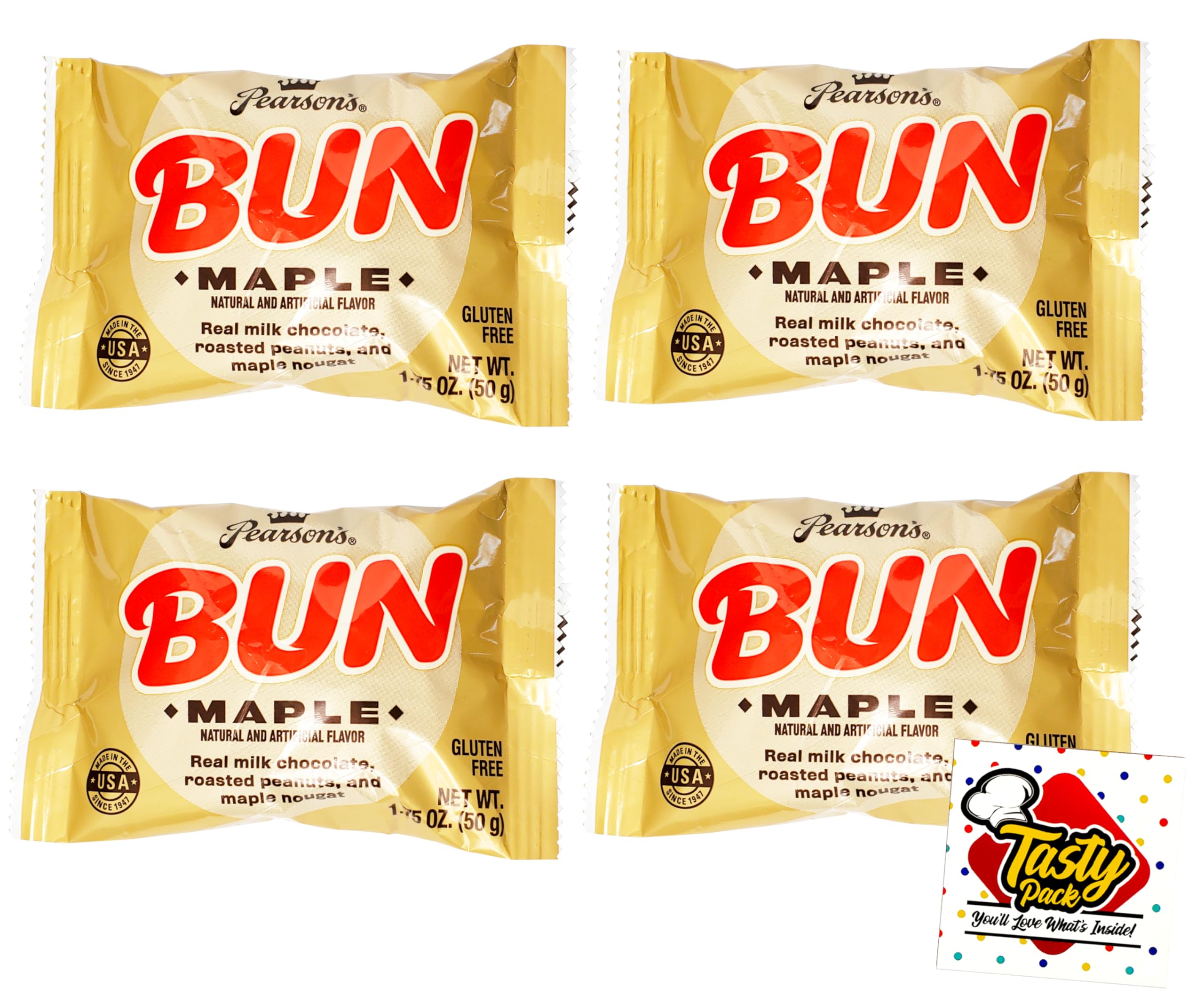 Snapklik.com : Pearsons Maple Bun Cluster Bar, Milk Chocolate & Peanuts ...