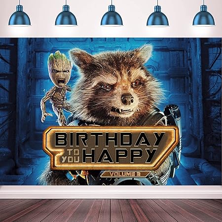 Amazon.com : 6x3.6FT Groot Party Theme Backdrop, I AM Groot Photography ...