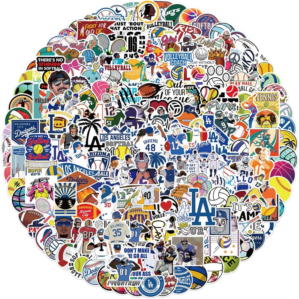 200PCS Mixed Sports Balls Adults Stickers,Gift for Children Teens Kids ...