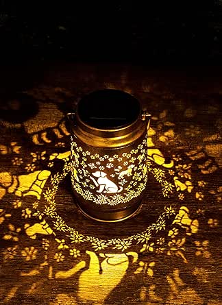 Amazon.com: LIRAVENO Dog Solar Lights Outdoor - Cute Labrador Retriever ...