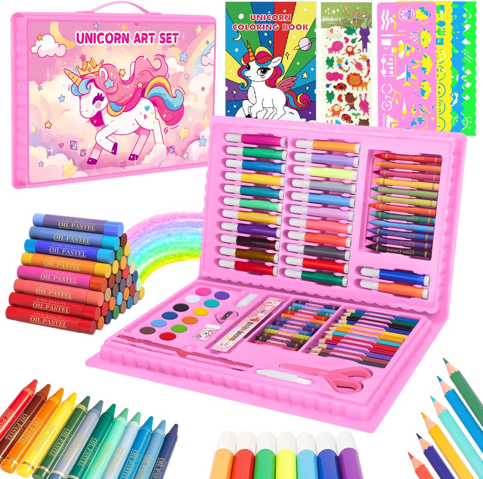 CutteeyFyry Colouring Sets for Children Age 3-9,Unicorn Art Set for ...