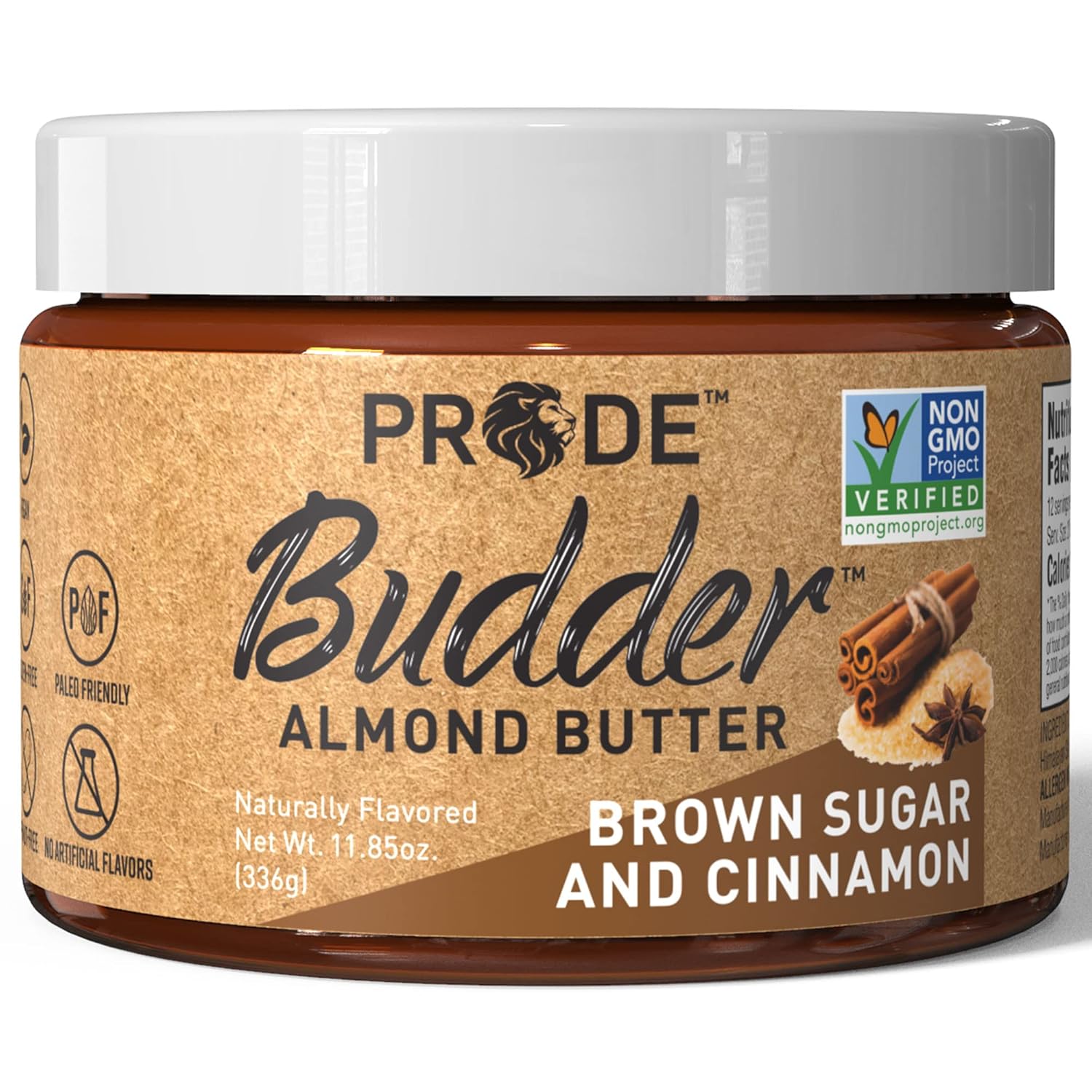 Amazon.com : Pride Foods Budder Clean Gourmet Almond Butter, Paleo ...