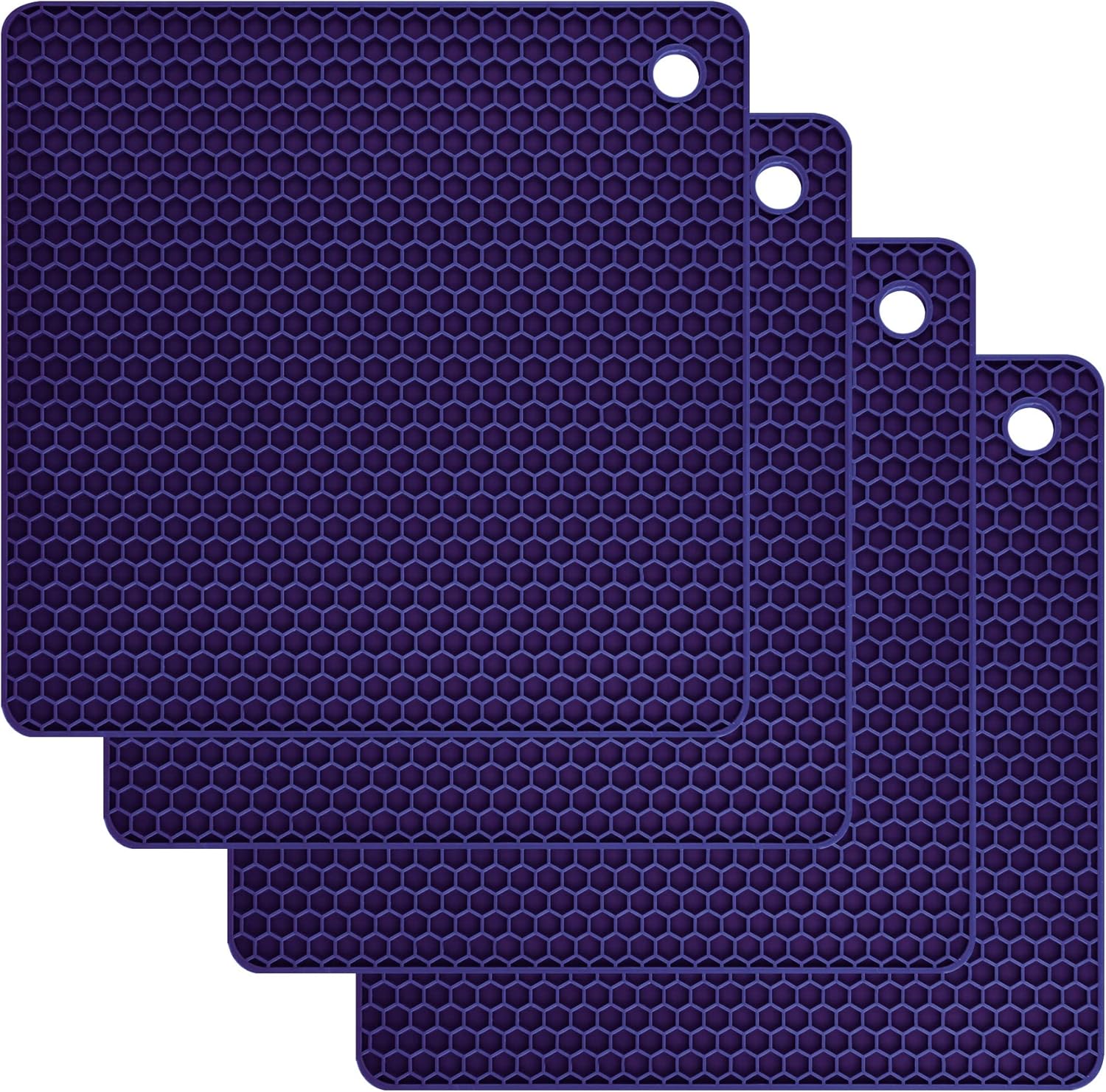 Amazon.com: Smithcraft Square Silicone Trivets Hot Pad Pot Holders ...