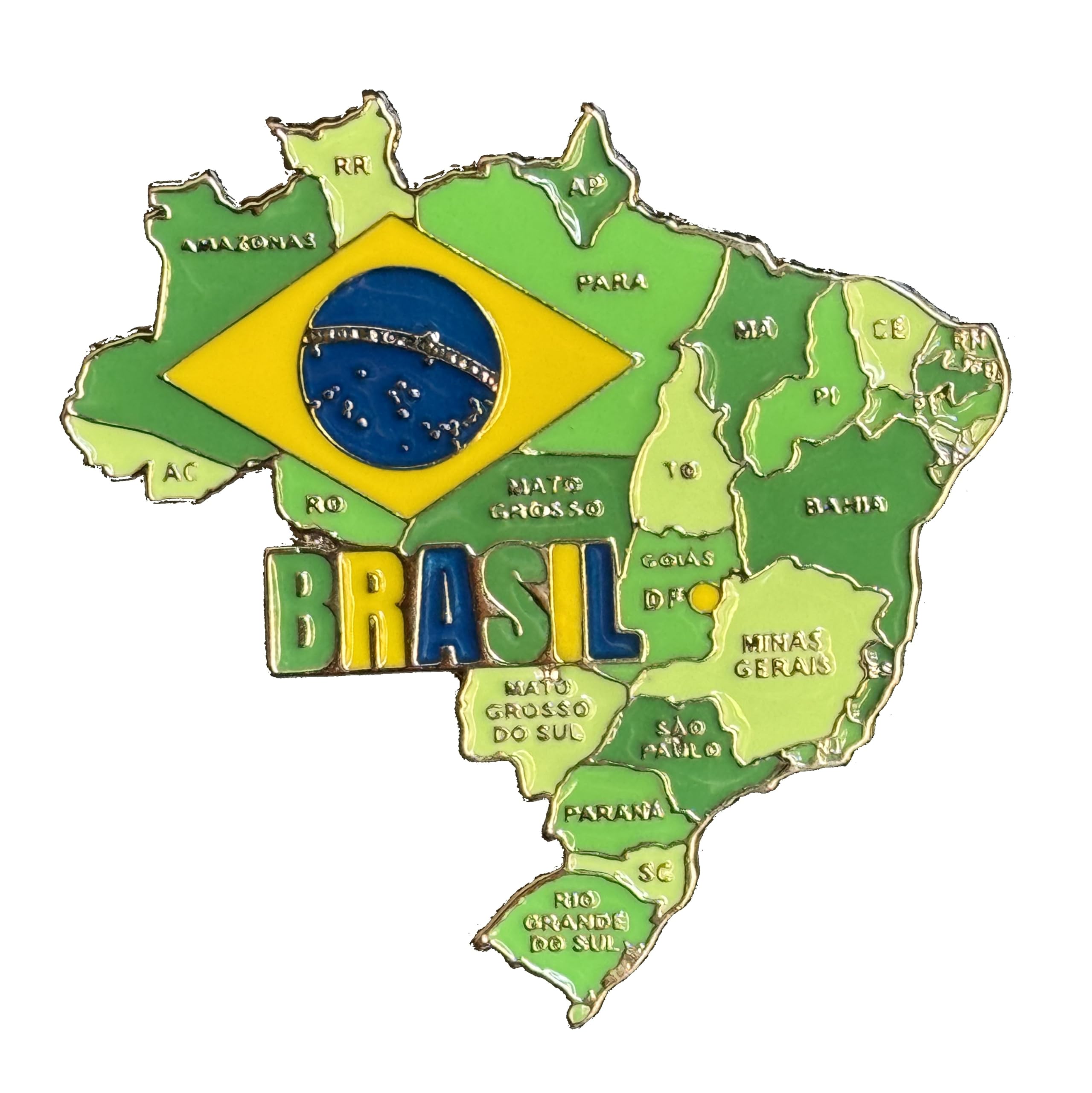 Imã Brasil – Imã Mapa Brasil Bandeira Cidades Símbolos - Mapa Mundi ...