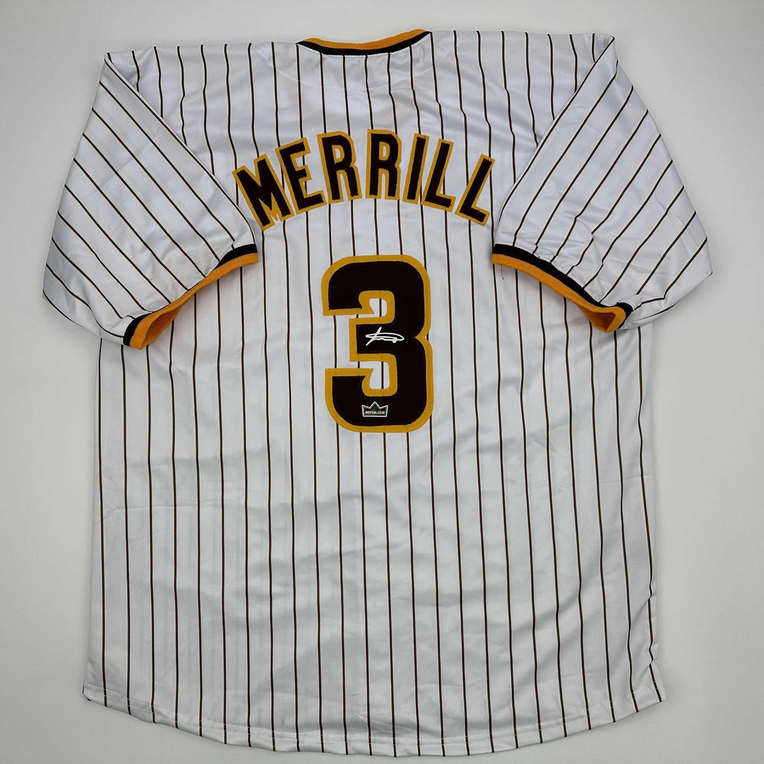 Facsimile Autographed Jackson Merrill San Diego Pinstripe Reprint Laser ...