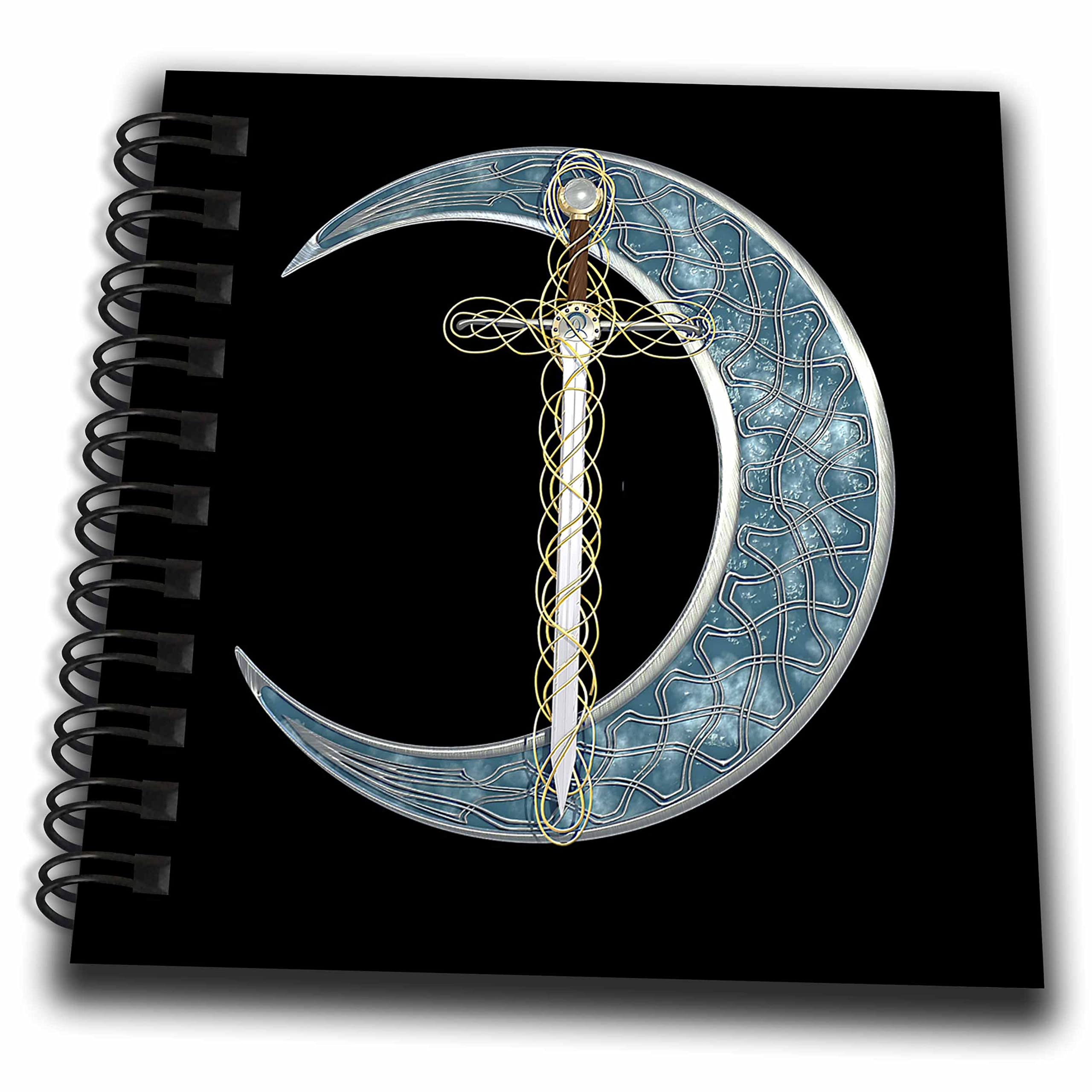 Celtic Crescent Moon Drawing