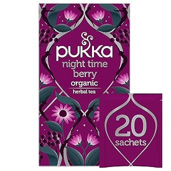 Pukka Night Time Berry Organic 20 Herbal Tea Bags, 36g : Amazon.in ...