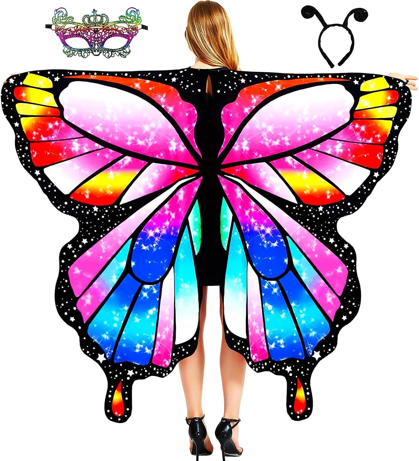 Amazon.com: Butterfly Wings Adult Butterfly Costume for Women ...
