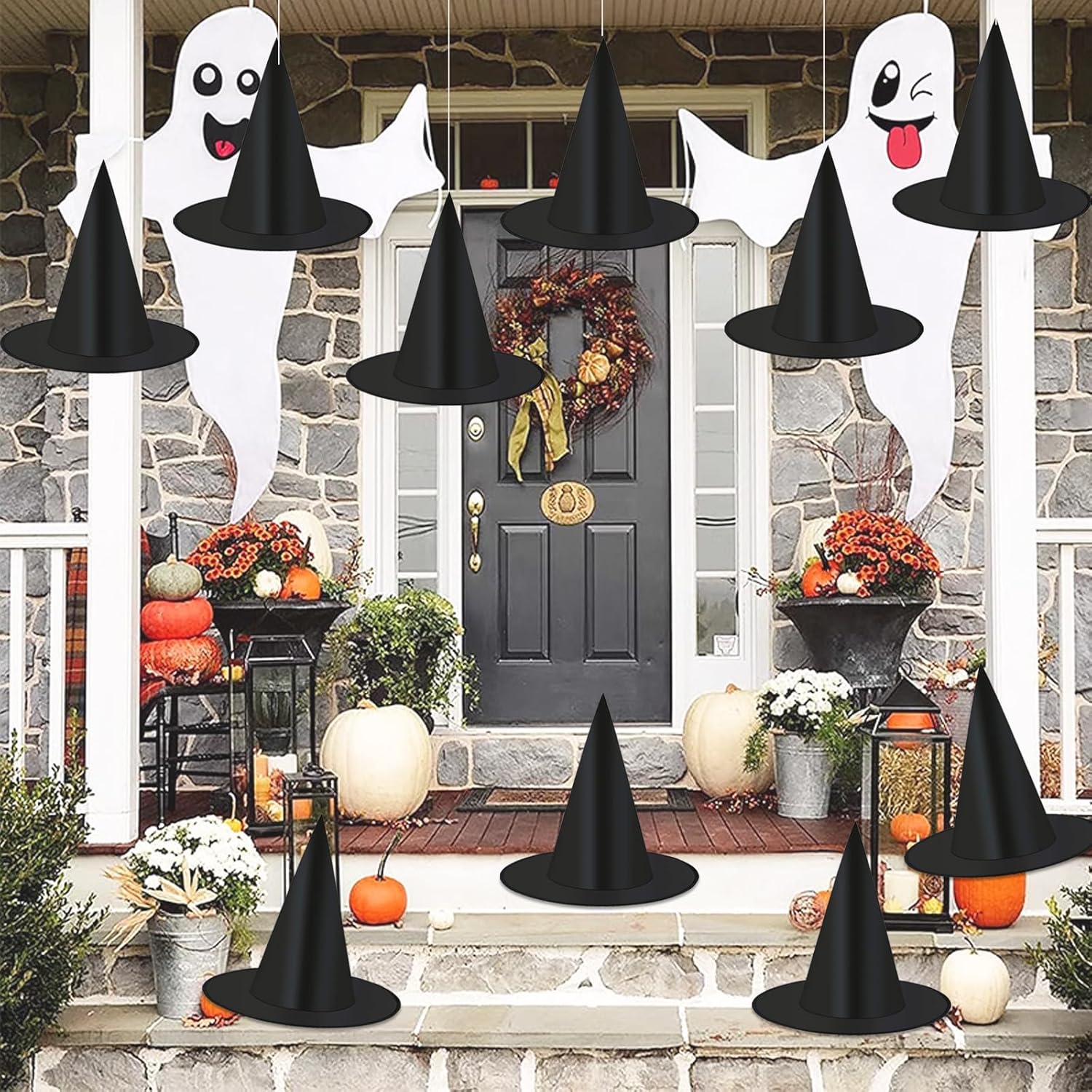 Sombrero de bruja para decoración de Halloween, paquete de 12 sombreros ...