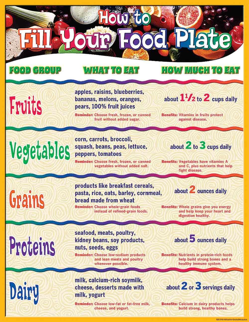 Amazon.com : Teacher Created Resources How to Fill Your Food Plate ...