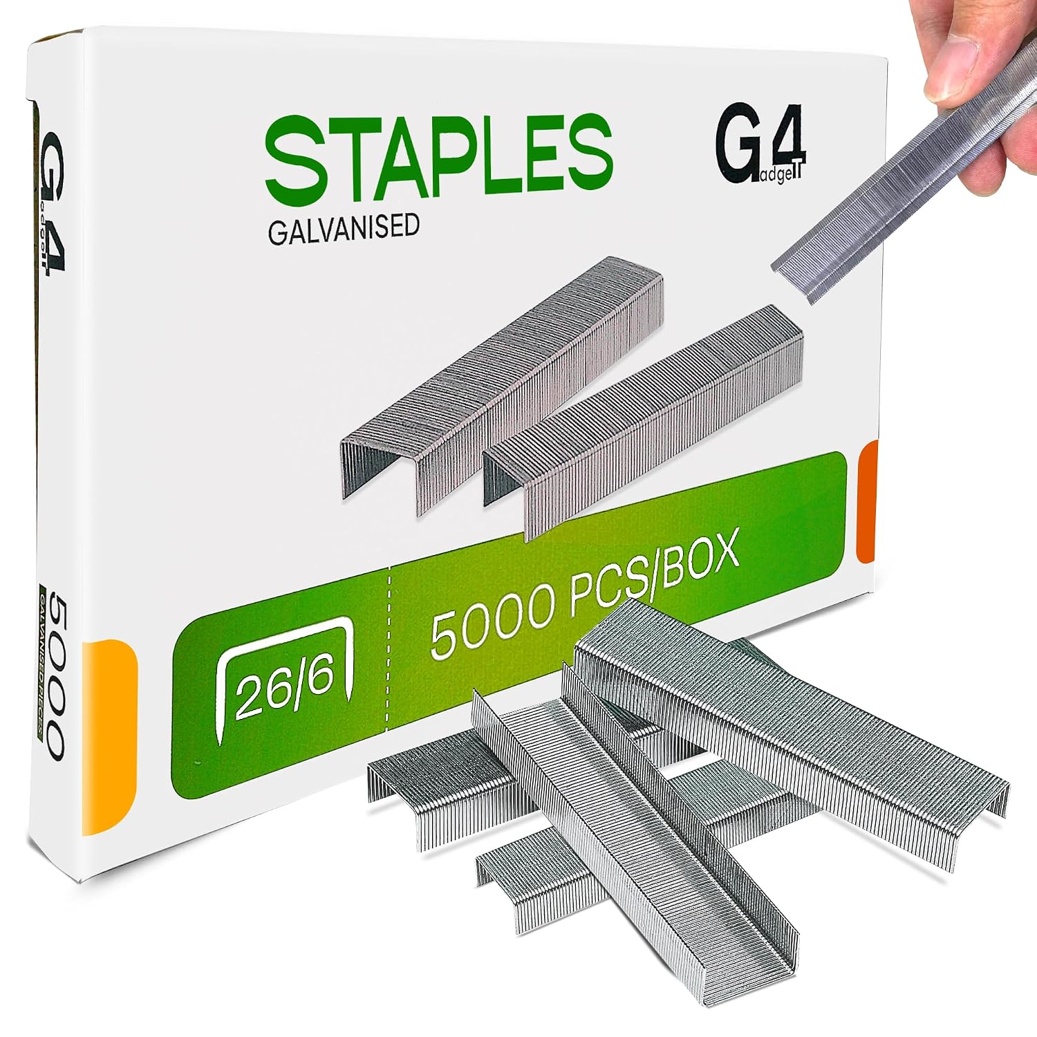 Brillaint Style 5000 x 26/6 No 56 6mm QUALITY STANDARD STAPLES 30 ...