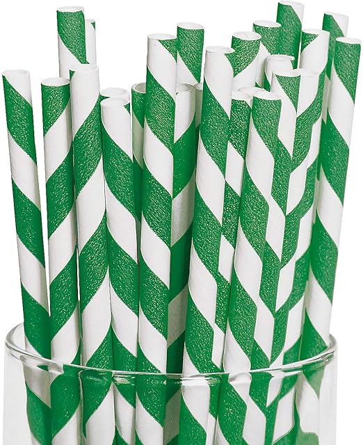 Amazon.com: Green Paper Striped Straws : Health & Household