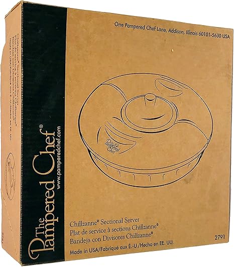 Amazon.com | Pampered Chef Chillzanne Sectional Server: Trays: Serving ...