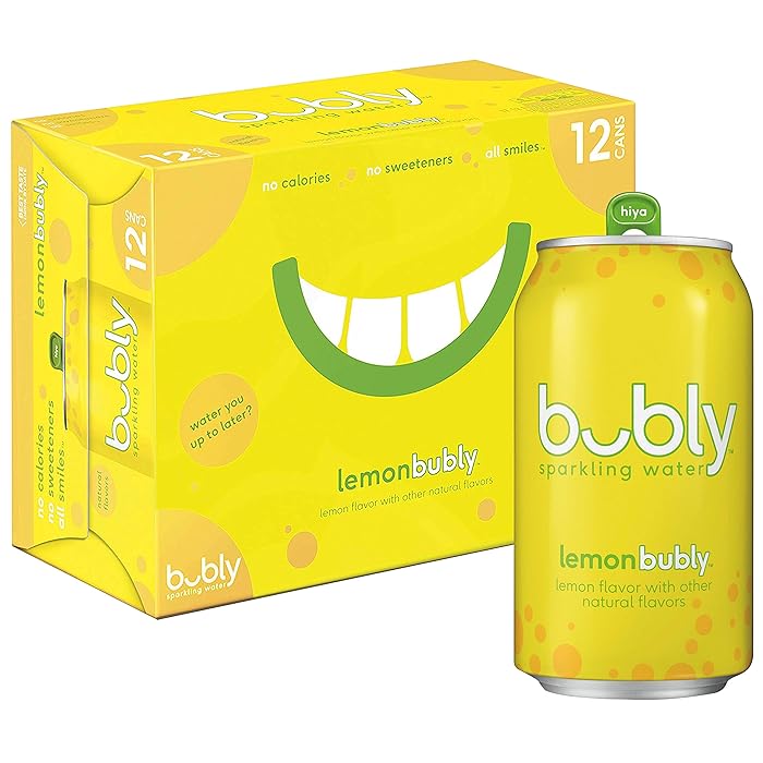Buy bubly Sparkling Water, Lemon, 12 fl oz. cans (12 Pack) Online at ...