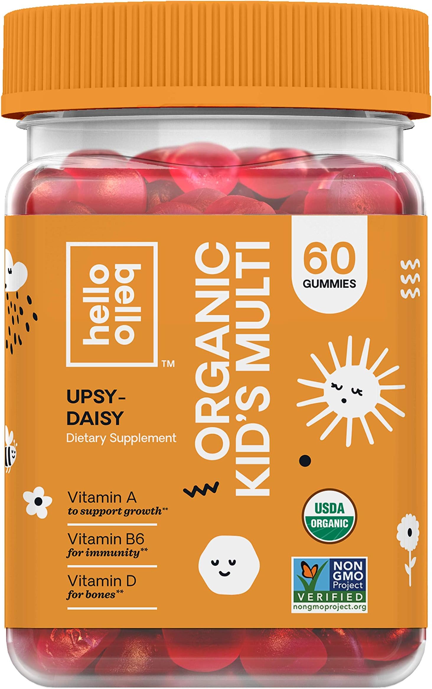 Amazon.com: Hello Bello Organic Kid's Multi Vitamin I Vegan, Certified ...