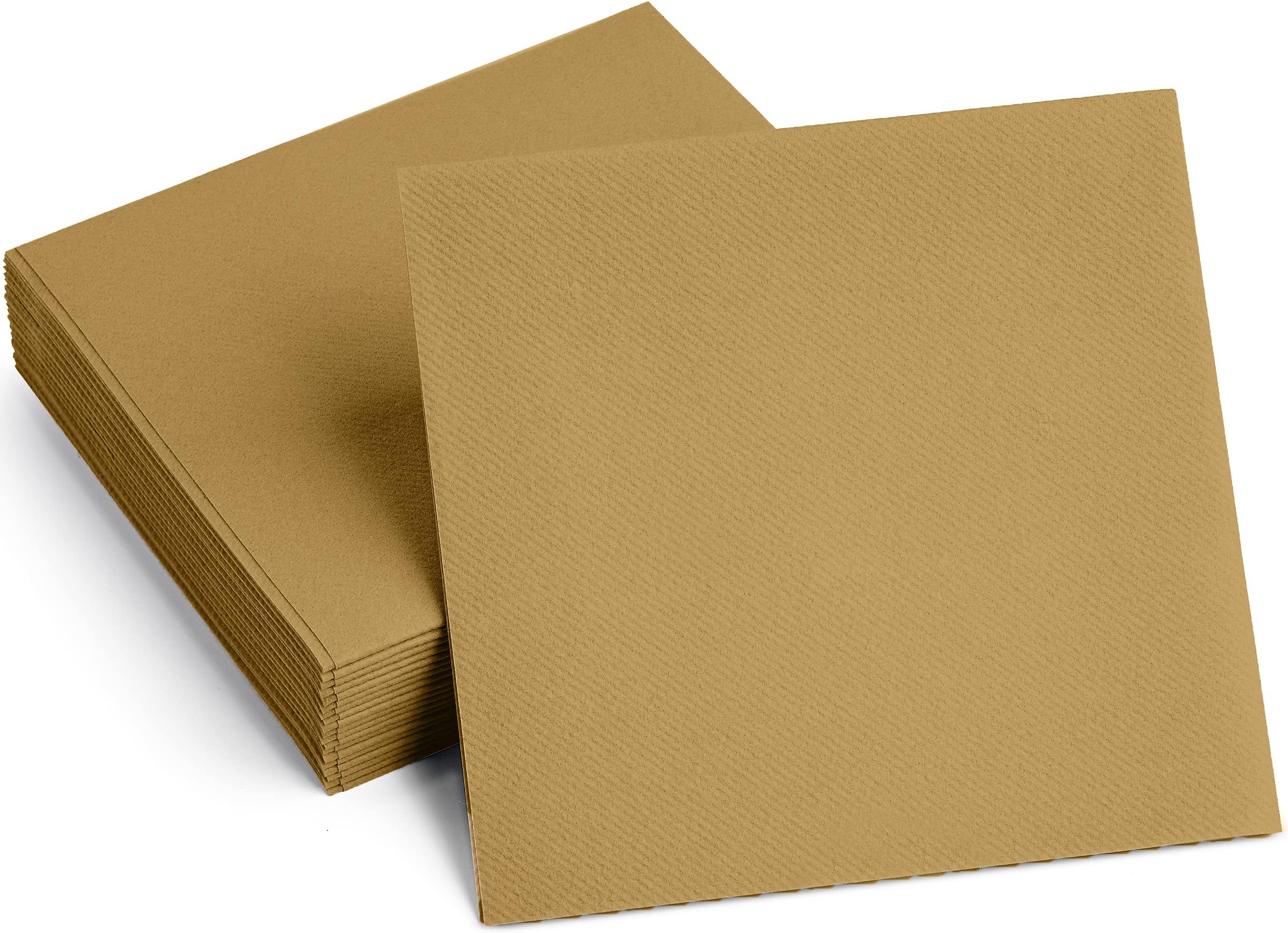 Amazon.com: Amcrate Big Party Pack 100 Count Gold Beverage Napkins ...