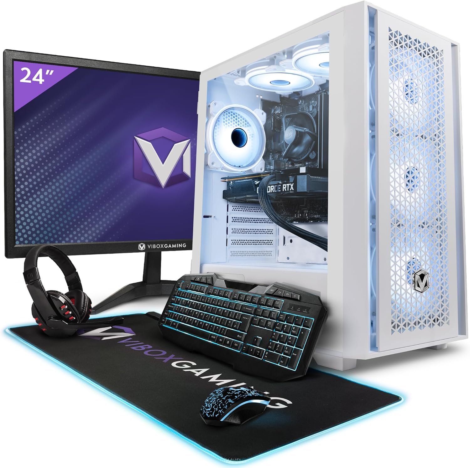 Vibox III-156 White Gaming PC Bundle • Intel Core i5 11400F 4.4GHz ...