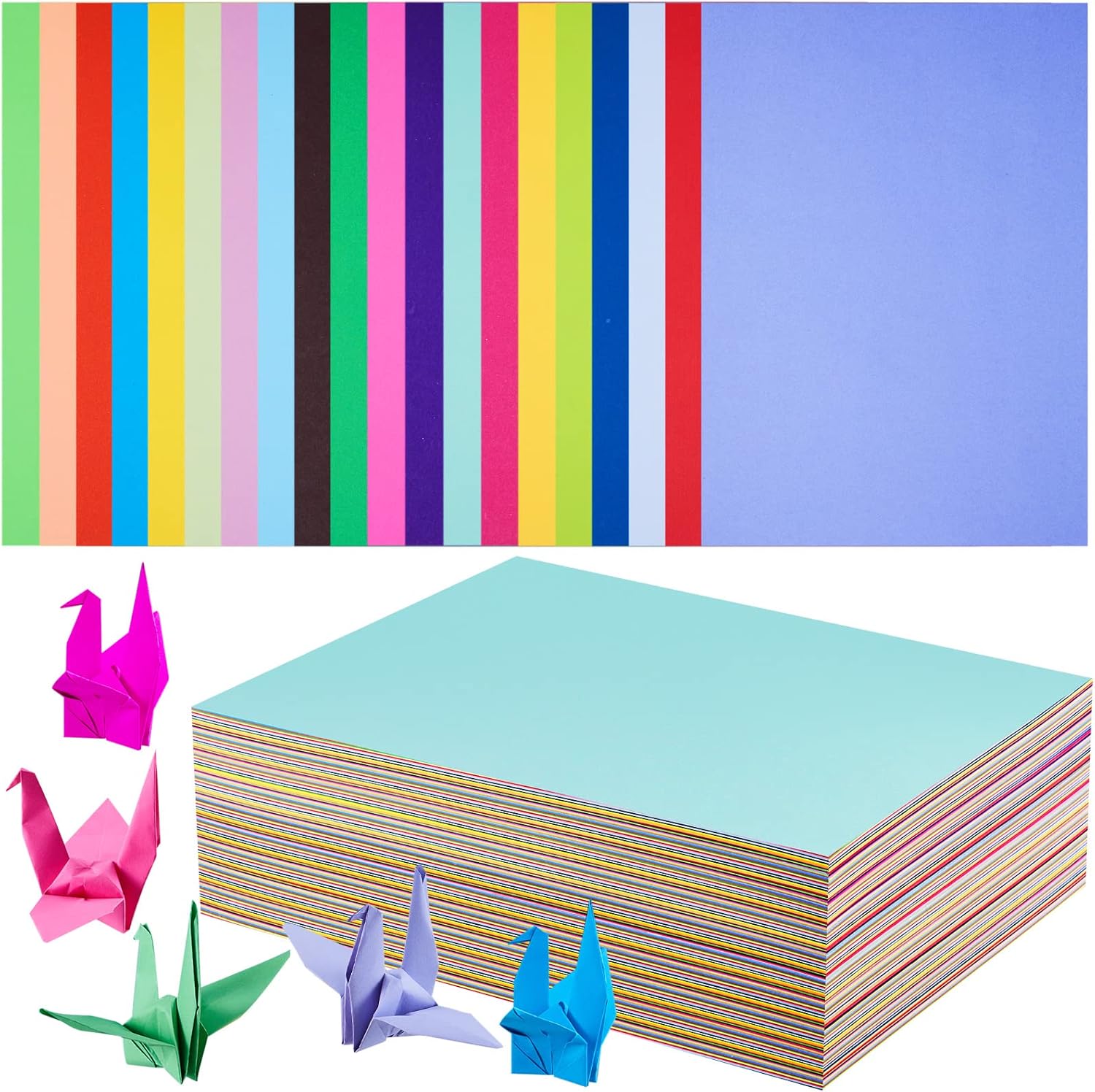 Amazon.com: Henoyso 1000 Sheets Construction Paper Bulk School Supplies ...