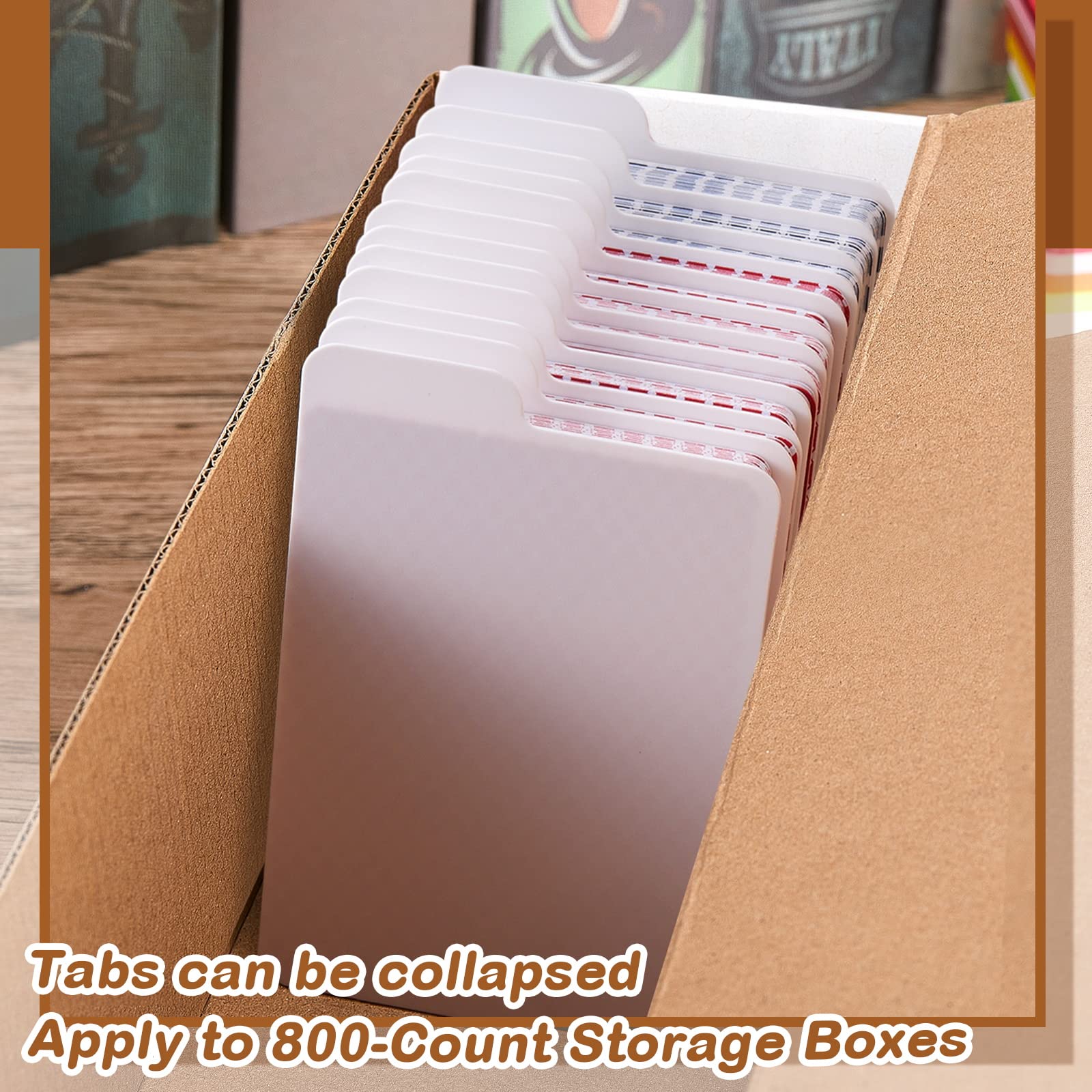 Snapklik.com : Lewtemi White Trading Card Dividers Plastic Card ...