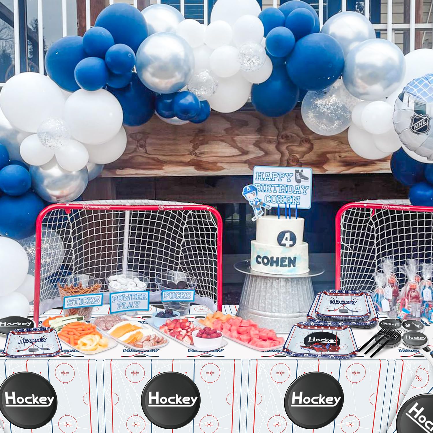 Hockey Centerpiece Ideas Amazon.com: 16 Pack Sports Party Decorations