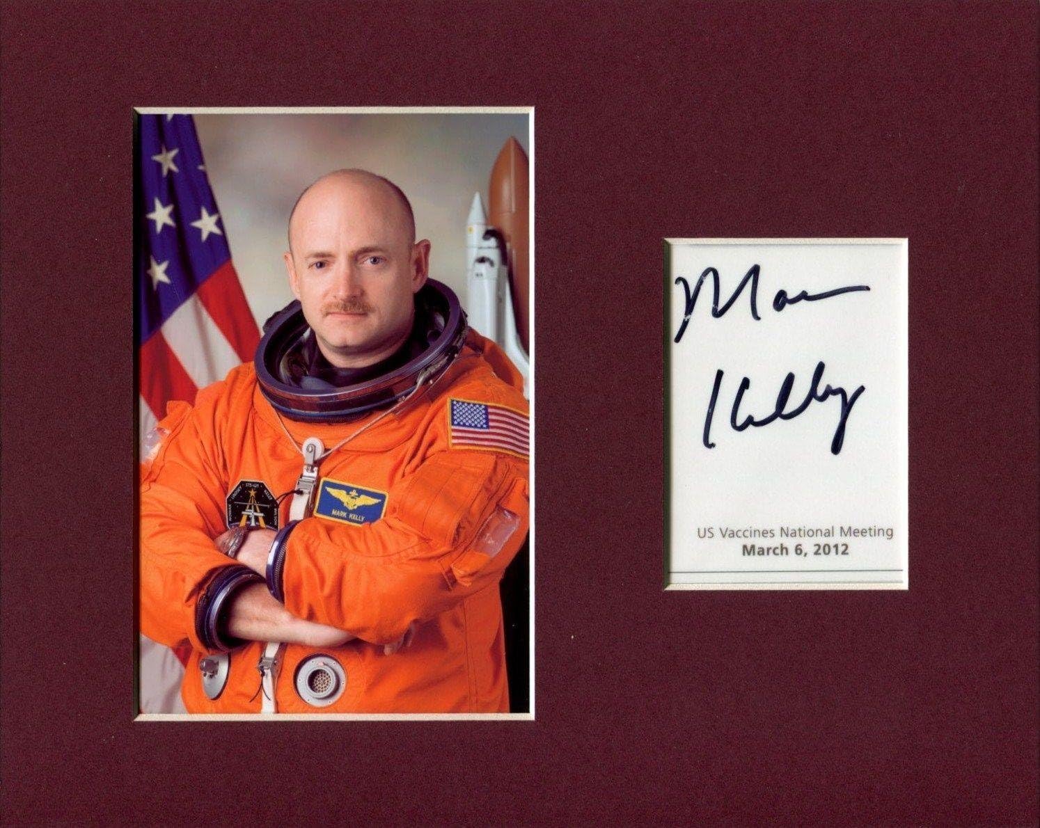 Mark Kelly NASA Astronaut Space Shuttle Endeavour Signed Autograph ...