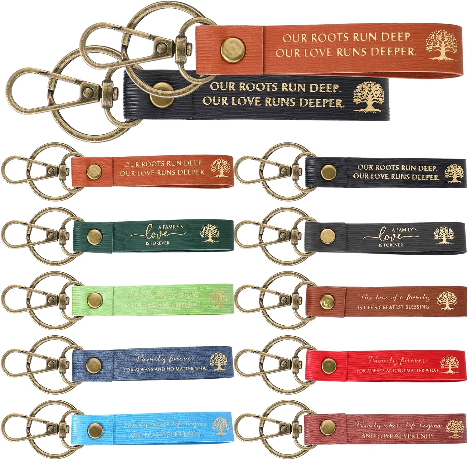 Amazon.com: Henoyso 20 Pcs Family Reunion Party Favors,PU Leather ...