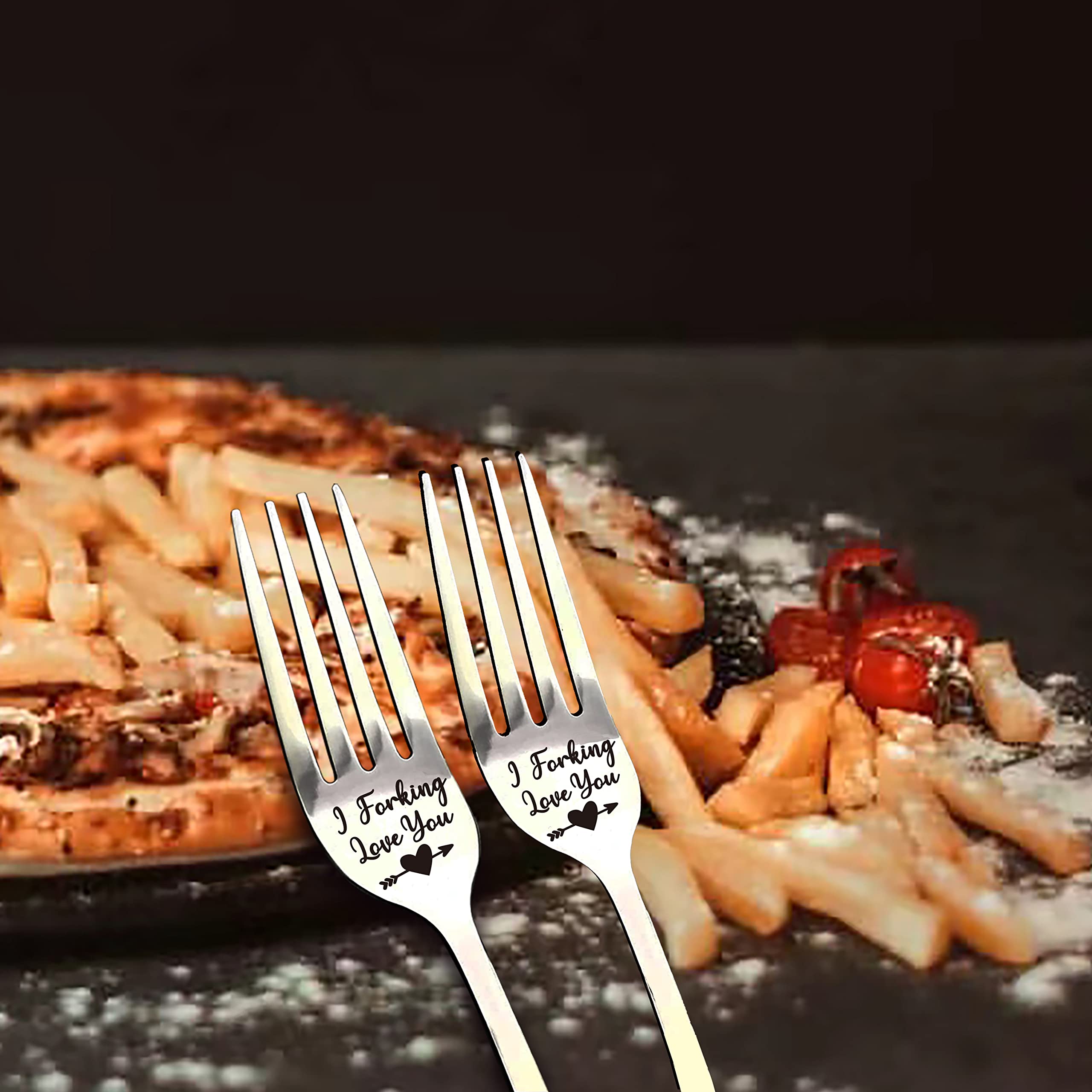 2 Pieces I Luck Love You Fork, Boyfriend Anniversary Gifts, Cute ...