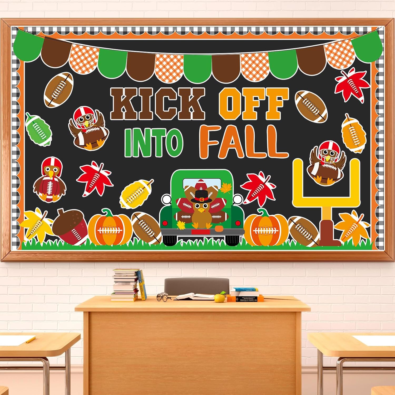 Amazon.com : Fall Football Bulletin Board Kick Off into Fall Bulletin ...