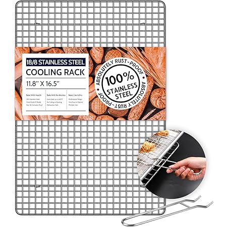 Amazon.com: Hiware 2-Pack Cooling Racks for Baking - 10" x 15 ...
