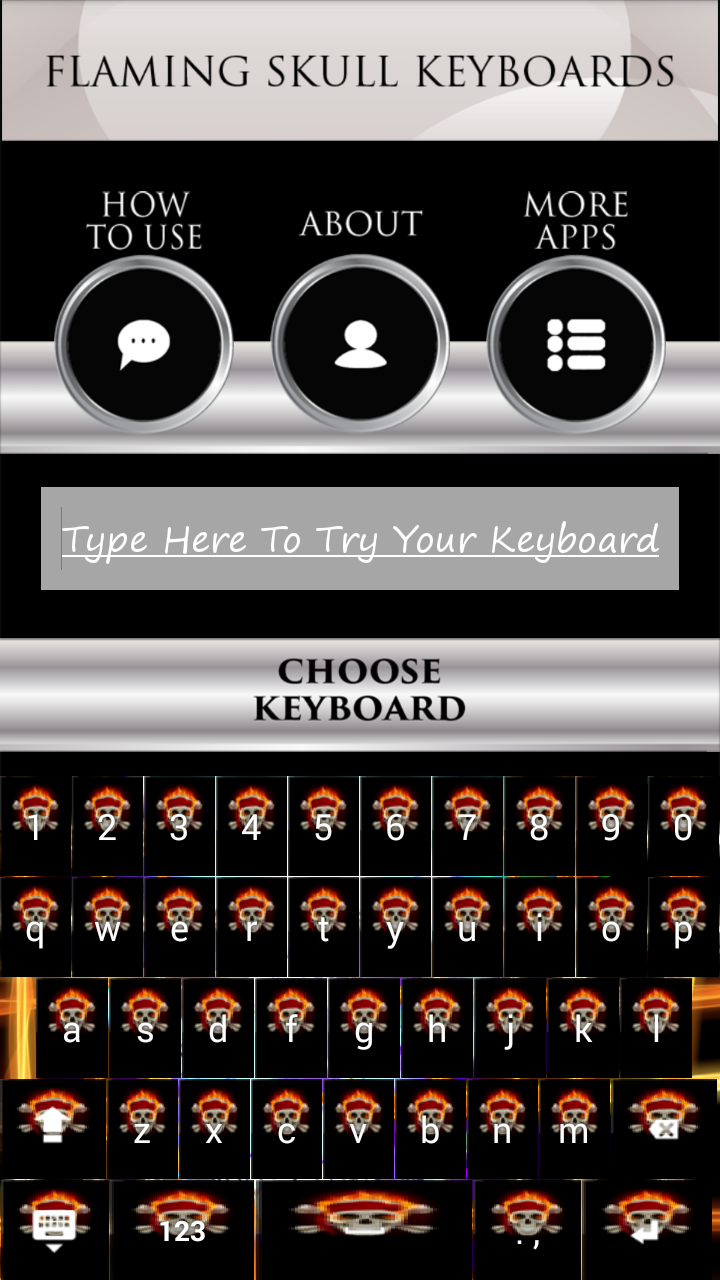 Flaming Skull Keyboards - App on Amazon Appstore