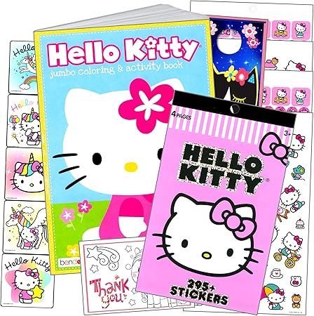 Amazon.com: Bendon Hello Kitty Coloring Books and Stickers with ...