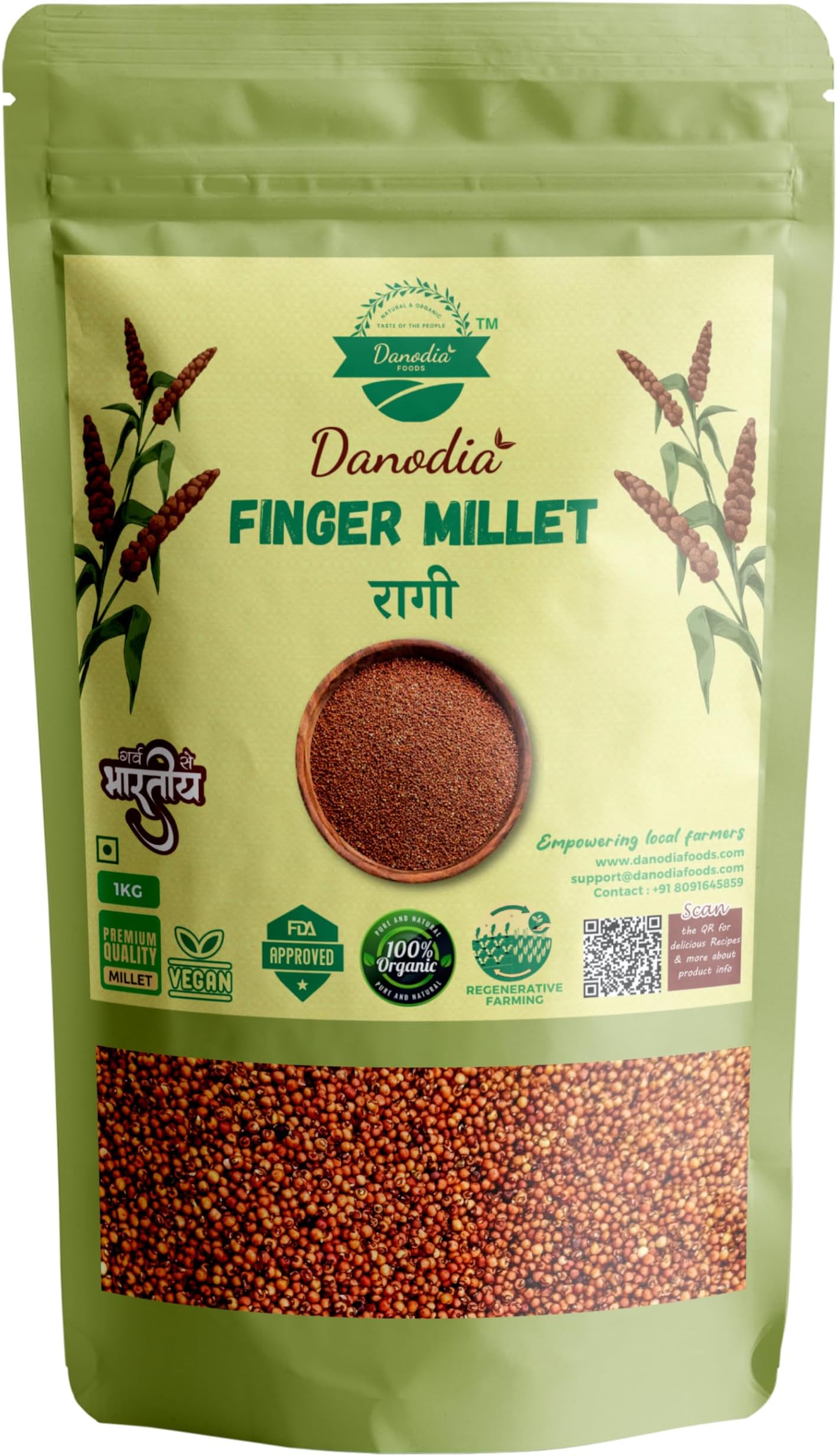 Amazon.com : Pro Nature 100% Organic Ragi Millet, 500 g : Grocery ...