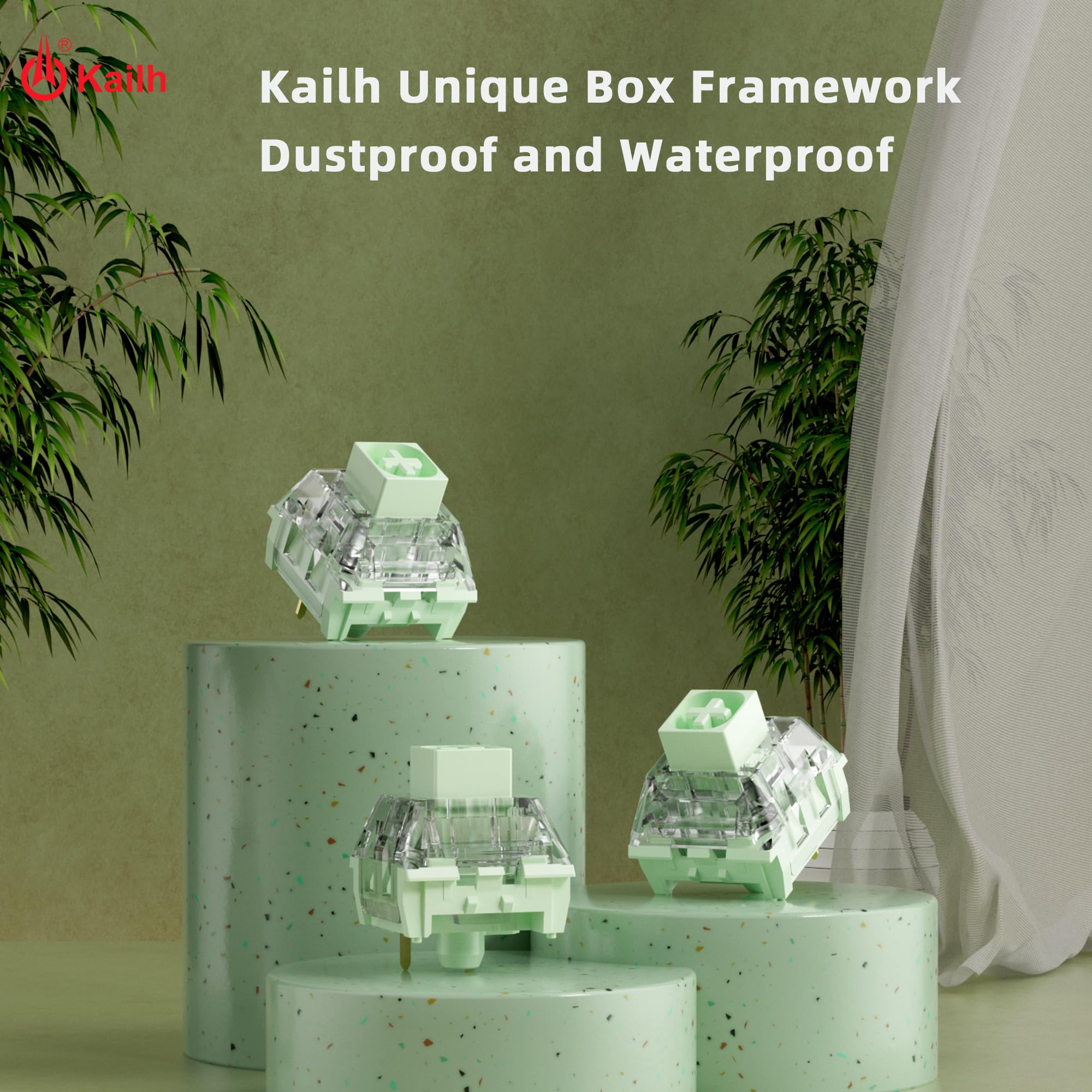 Snapklik.com : Mciepny Kailh Box Bamboo Keyboard Switch,3-pin 55gf ...