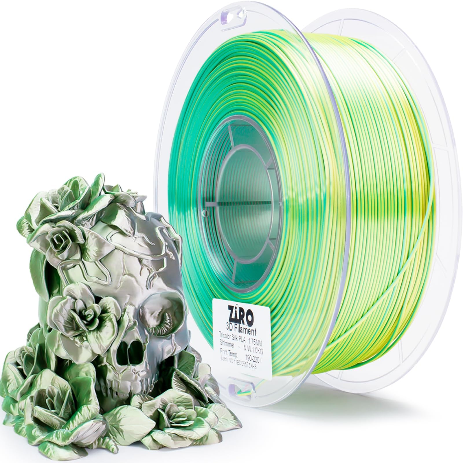 Amazon.com: ZIRO PLA Filament 1.75mm, Silk Multicolors 3D Printer ...