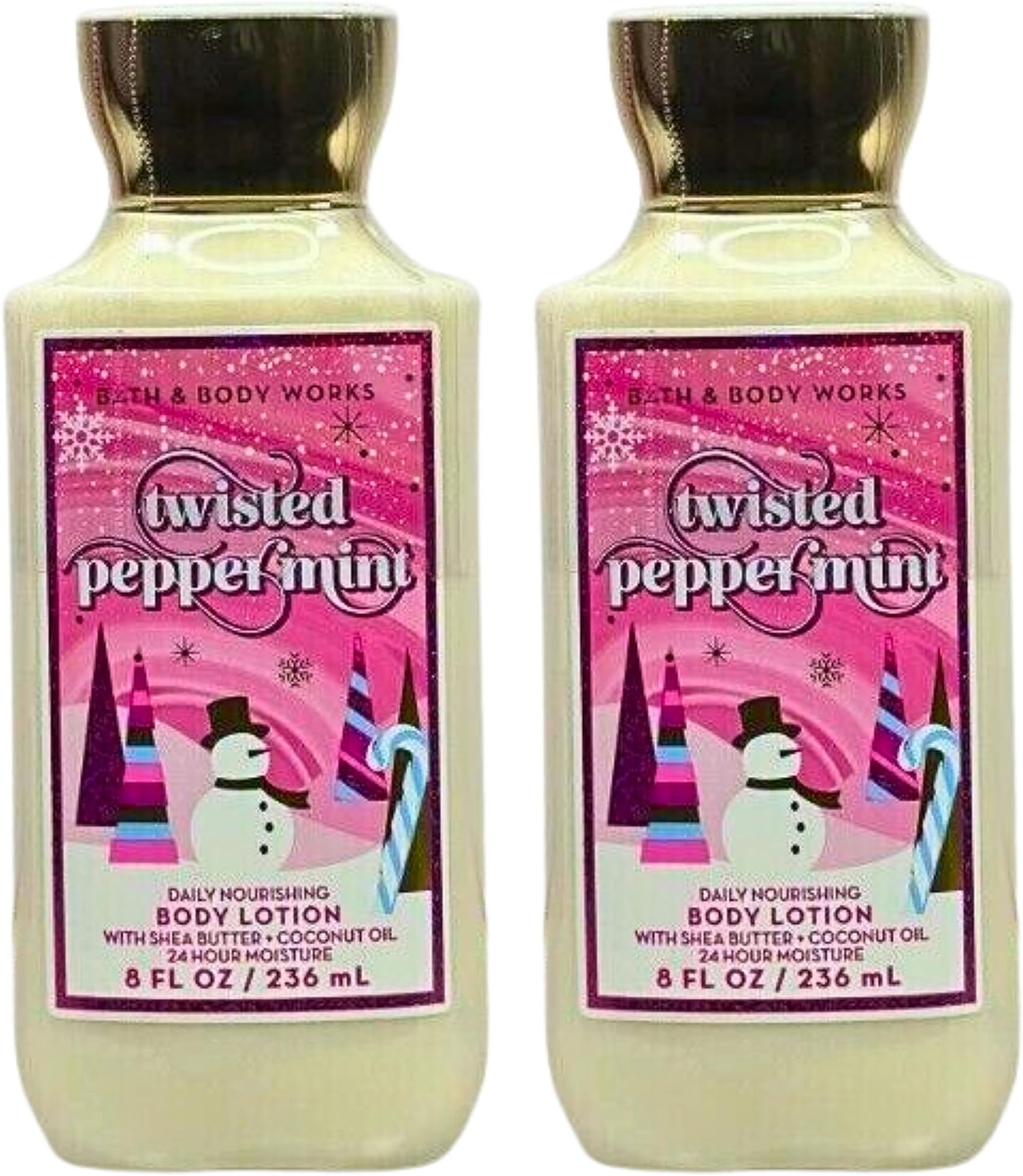 Amazon.com : Bath and Body Works Twisted Peppermint 8 Ounce Body Lotion ...