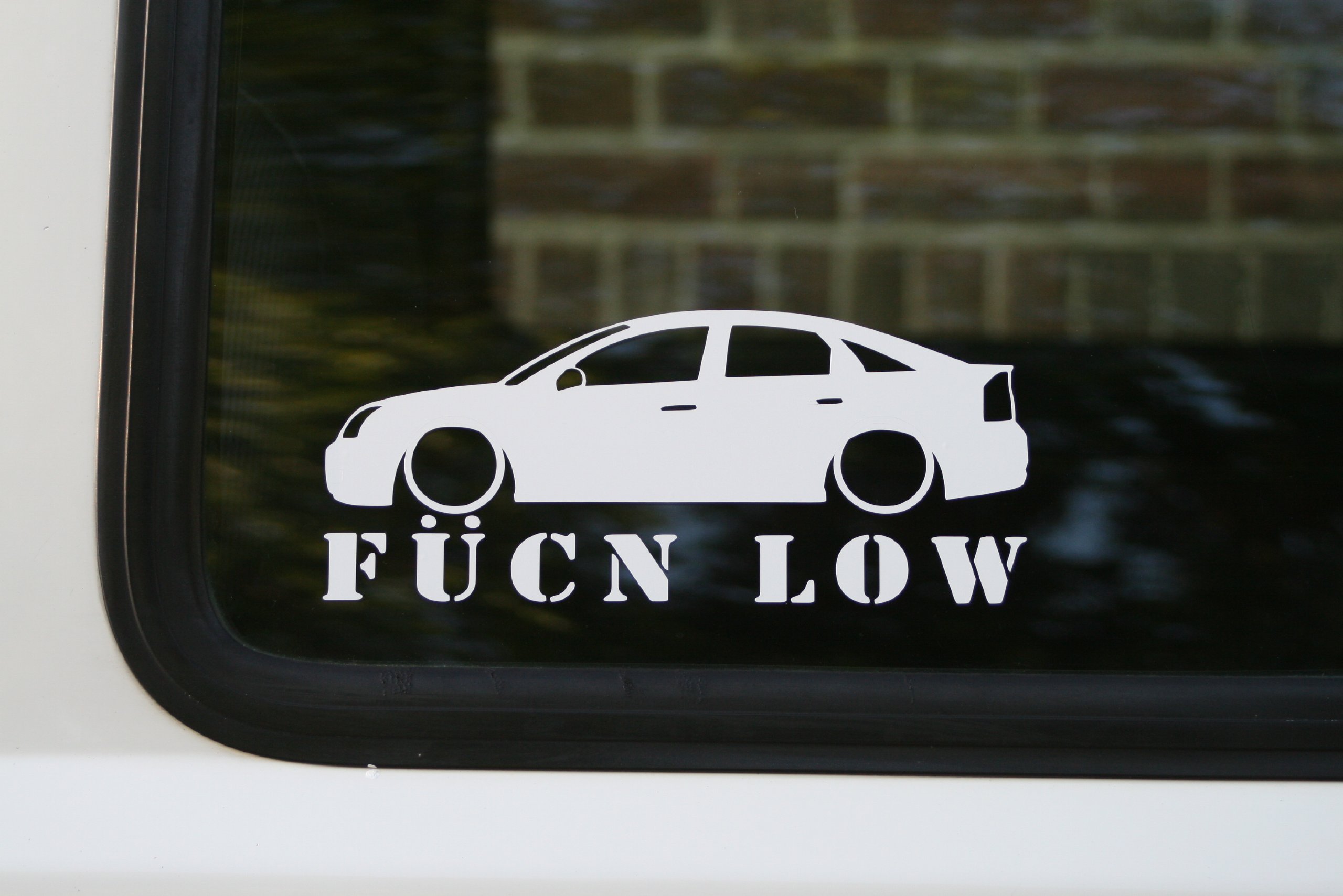 Lowered Car Stickers Jdm Low Standard Rainbow Reflective Decorative