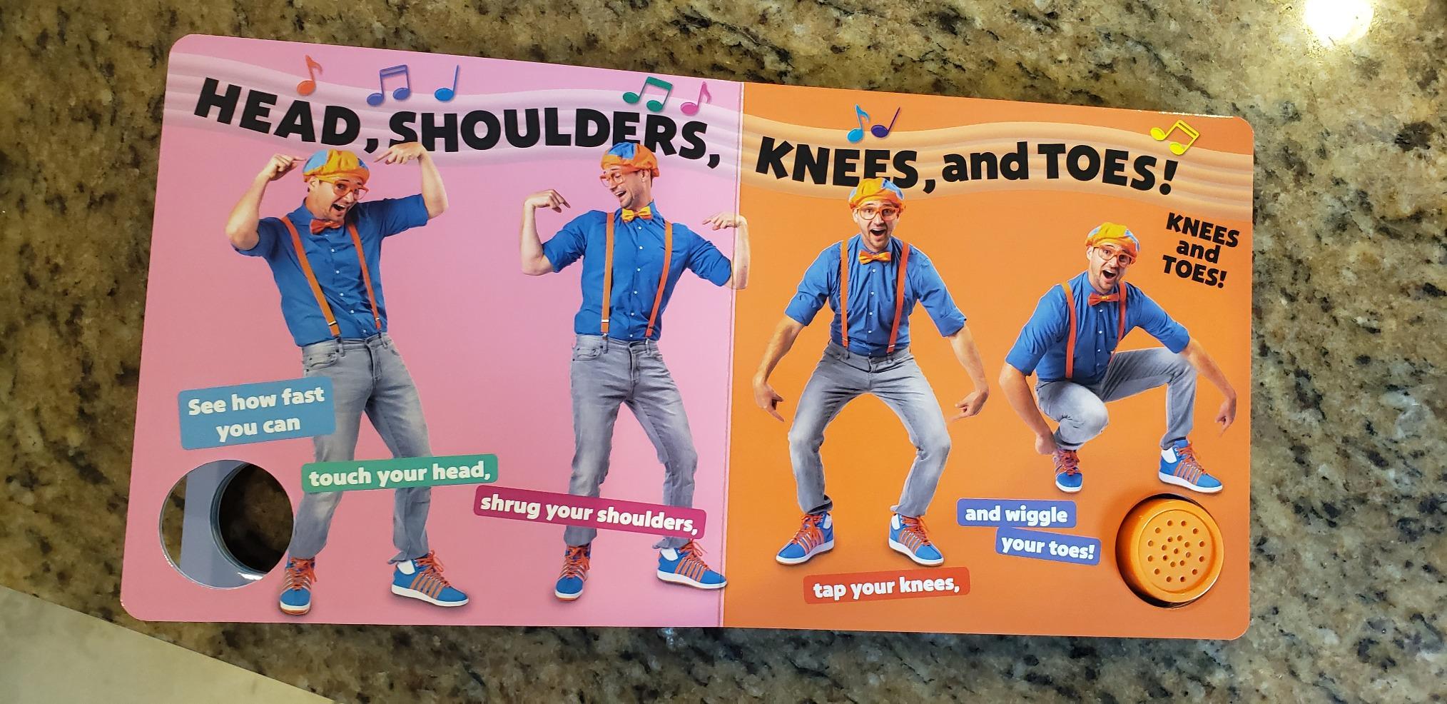 Amazon.com: Blippi: Head, Shoulders, Knees, and Toes (1-Button Sound ...