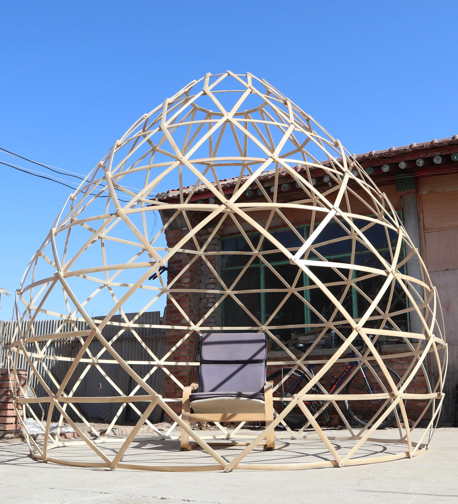 Buy ZenBamboo Geodesic Zome Building Kit - Unique DIY Dome Structure ...