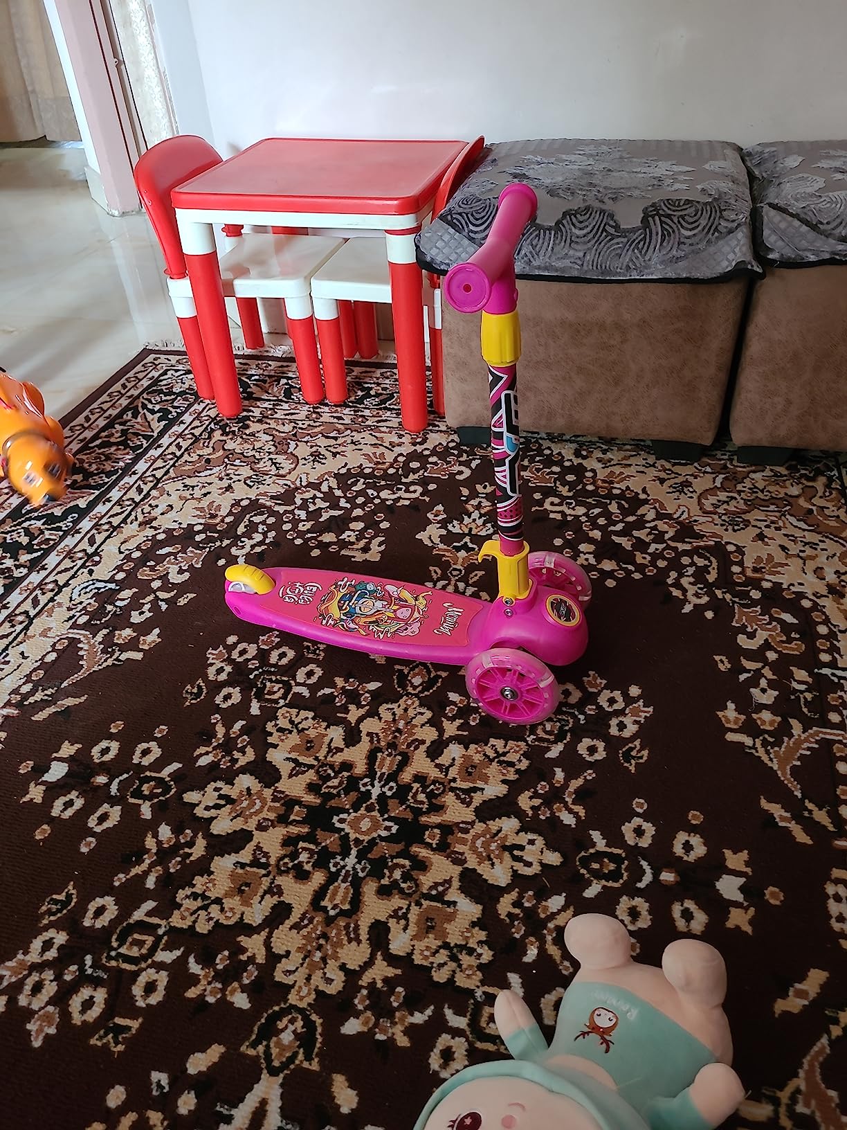 Cxm 3 Wheel Kids Scooter for Kids of 3 to 10 Years, LED Magic Wheels ...