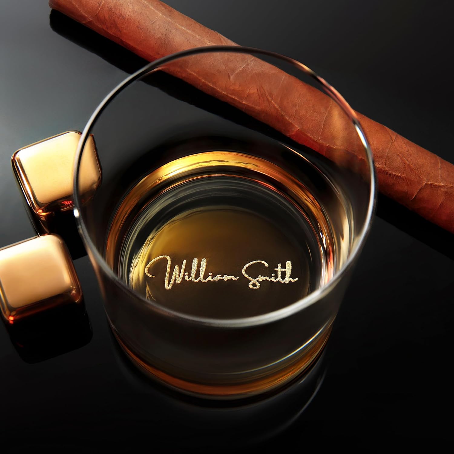 Amazon.com: Personalized Whiskey Glass - Engraved Custom Glassware for ...