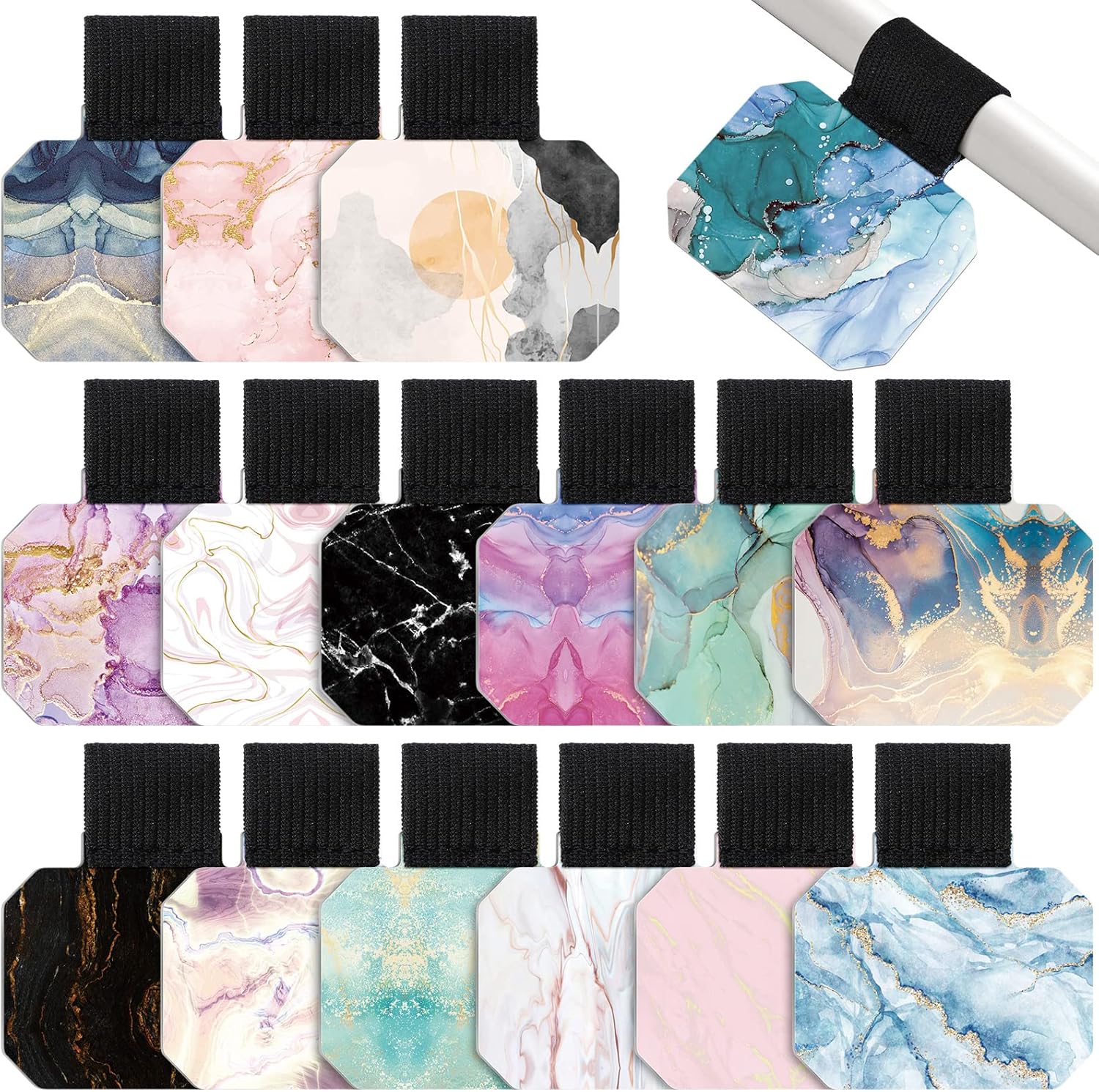 Amazon.com : 16 Pack Pen Loop Holder for Notebook Self Adhesive Pen ...