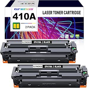 Amazon.com: CLYWENSS CF410A 410A Black Toner Cartridge Replacement for ...