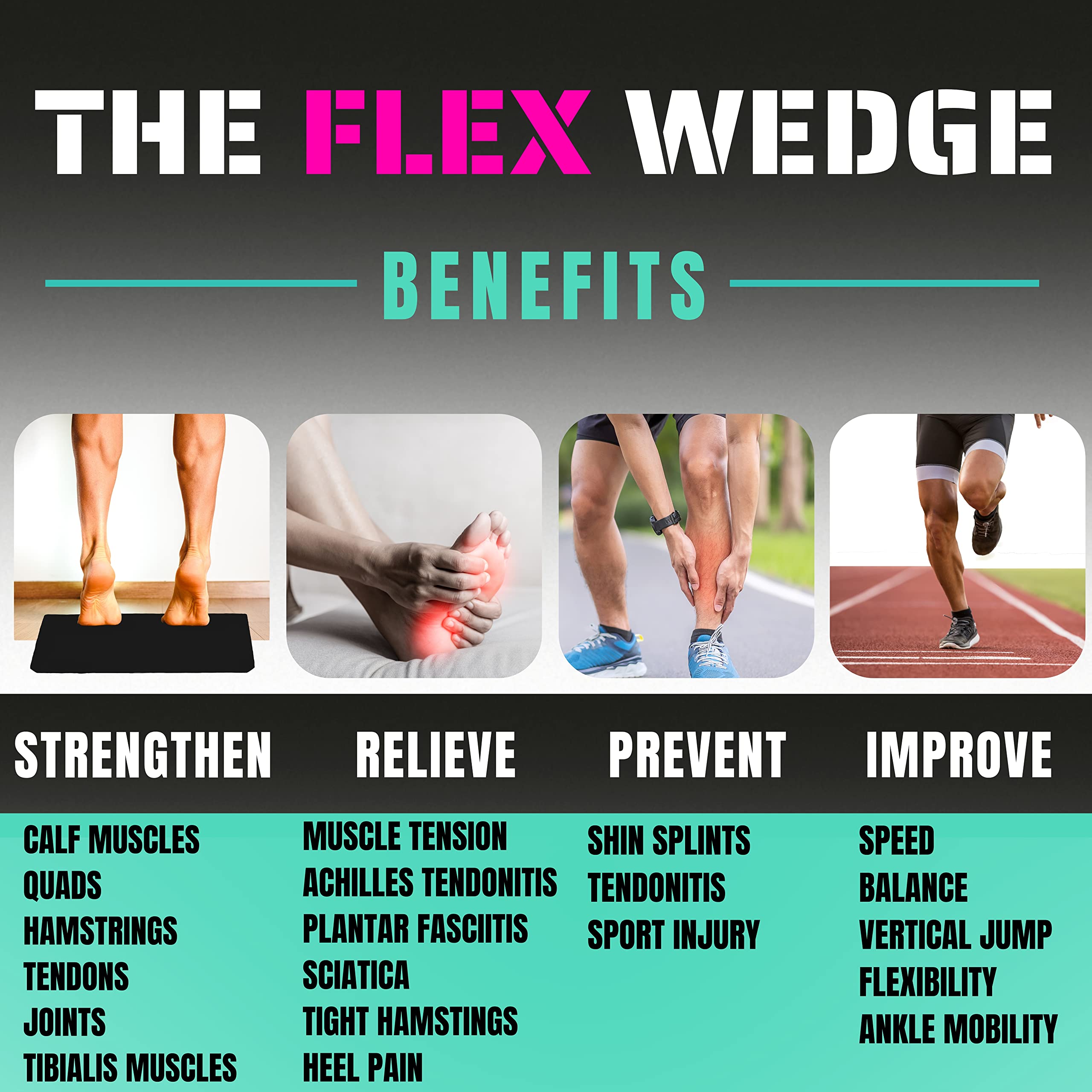 Snapklik.com : Calf Stretcher Slant Board And Squat Wedge Physical ...