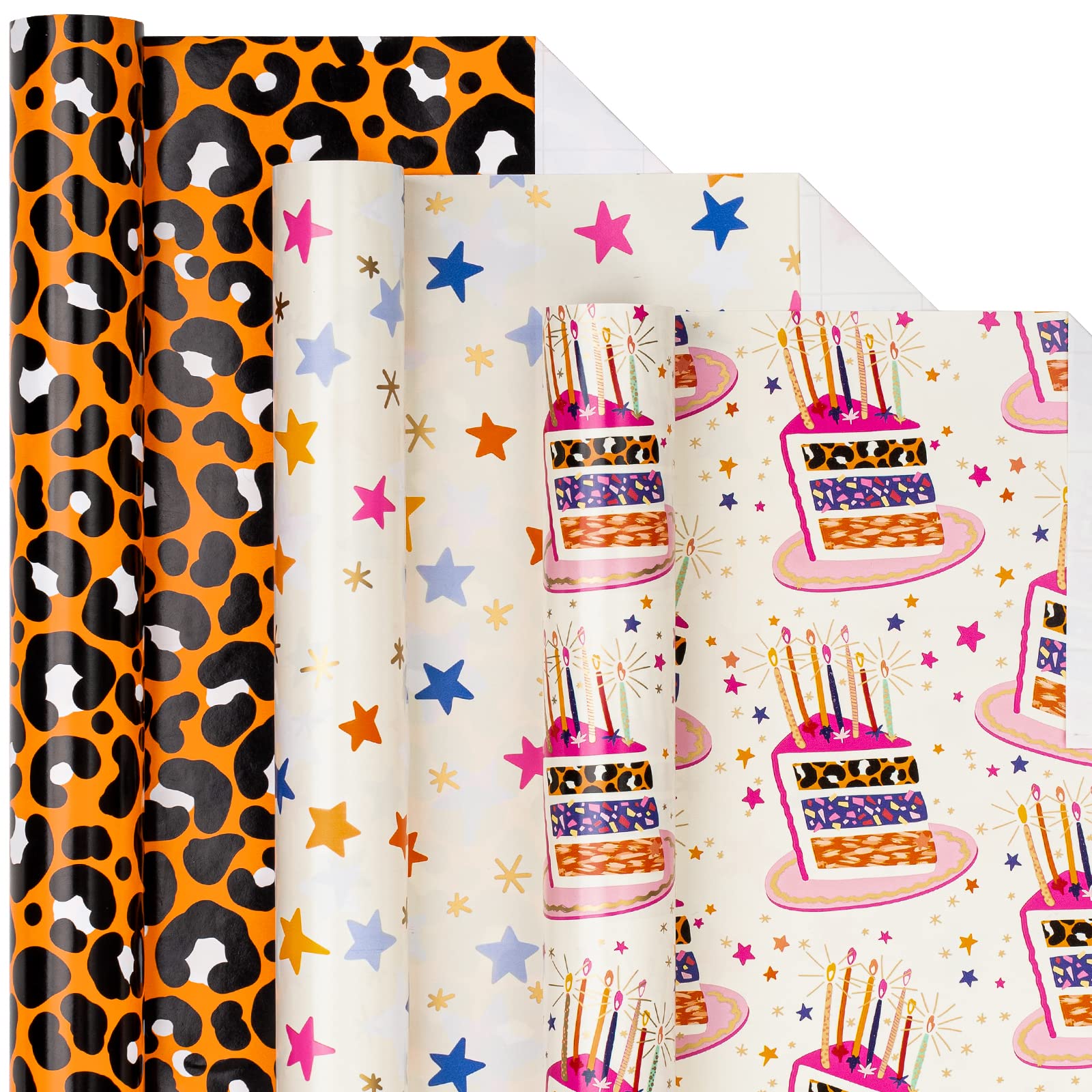 Snapklik.com : LeZakaa Birthday Wrapping Paper Roll - Mini Roll ...