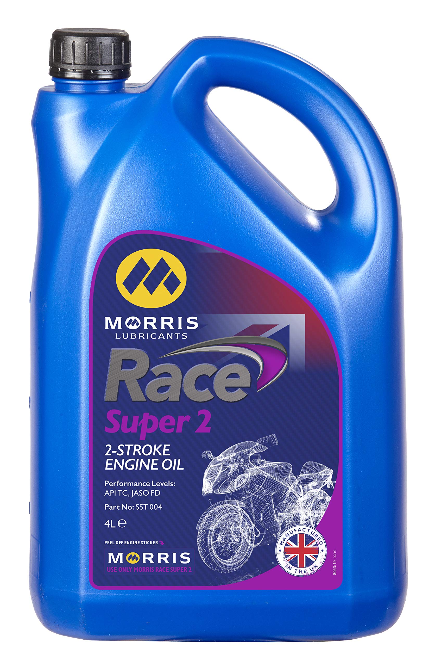 Morris Race Super 2, 2 Stroke Engine Oil - 4 litres : Amazon.co.uk ...