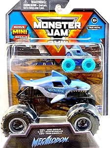 Amazon.com: Monster Jam Monster Truck 2 Pack, 1:64 Scale Plus Mini True ...