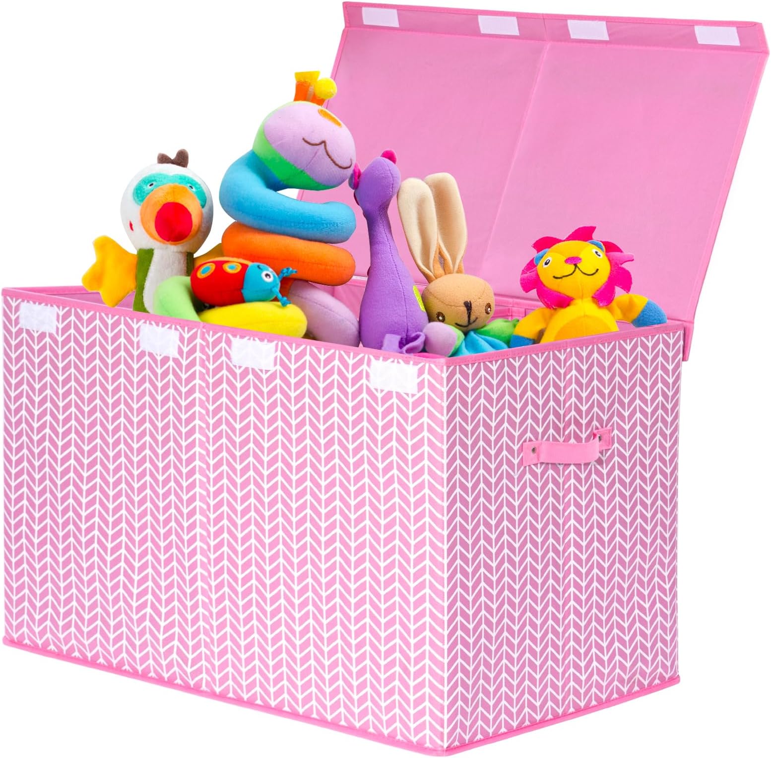 Amazon.com: Mayniu Extra Large Toy Box Chest with Dividers, 120L Sturdy ...